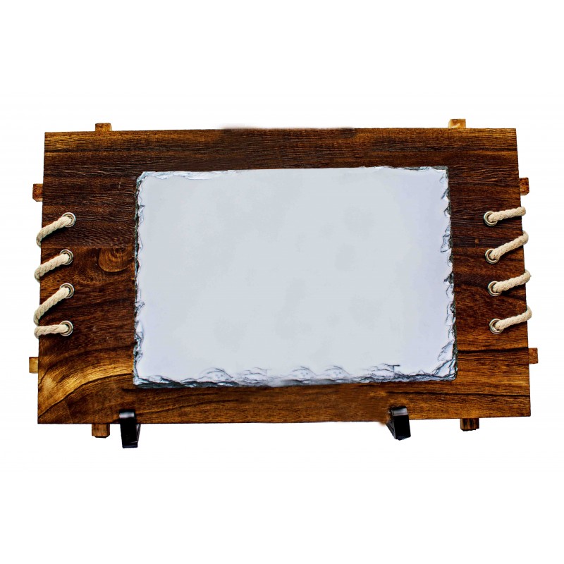 STONE SLAB WITH WOOD MIDDLE